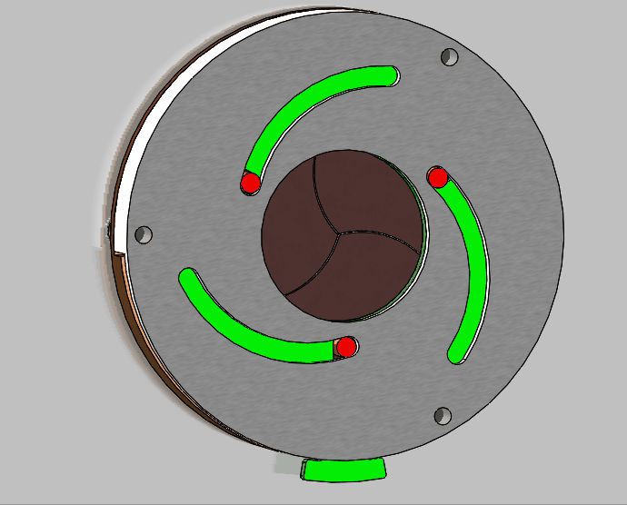 📱 Iris mechanism-3 blades・Fichier STL pour ・Cults